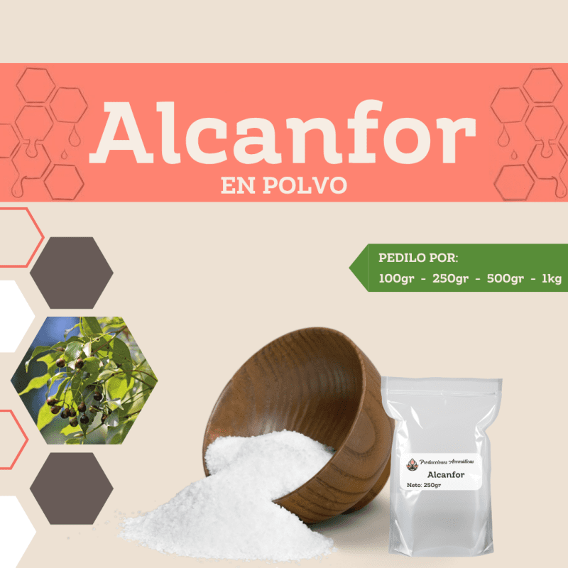 Alcanfor en POLVO MP-0004 – Producciones Aromáticas